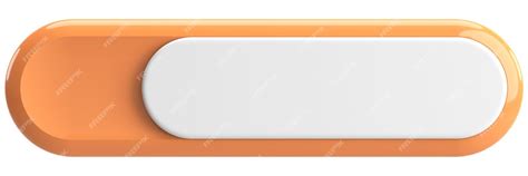 Premium Photo 3d Button Empty Button 3d Illustration