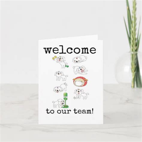 Welcome To Our Team Funny New Employee Card Zazzle