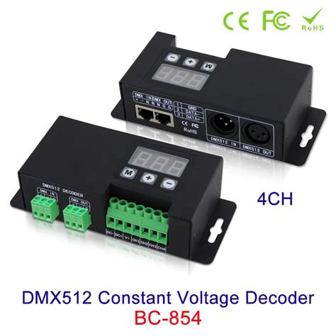 NEW CH DMX Constant Voltage Decoder RGBW Digital Display Shows DMX Address DC V V In