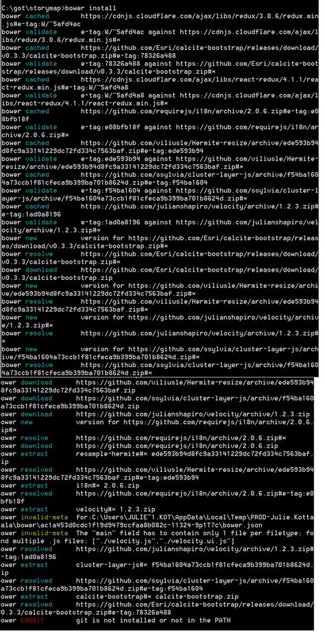 solved getting error upon running grunt esri community