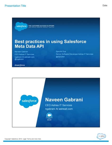 best practices in using salesforce metadata api pdf