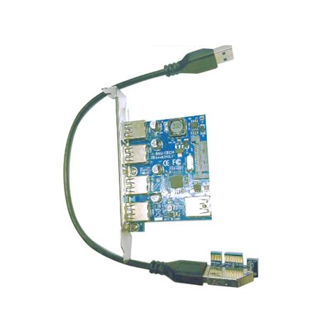 Xt Xinte 4 Ports Usb 3 0 Hub To Pci E Pci Express 1x Expansion Card