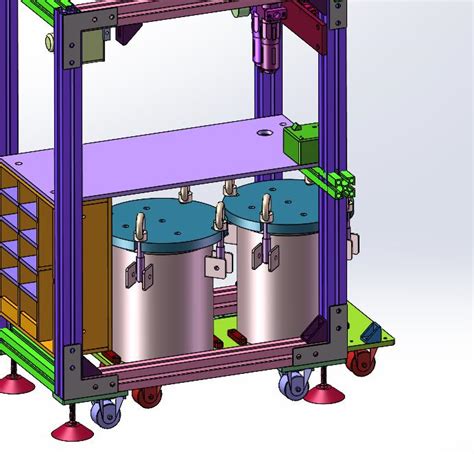 手动上料双组分胶水涂胶台 Step 模型图纸下载 懒石网