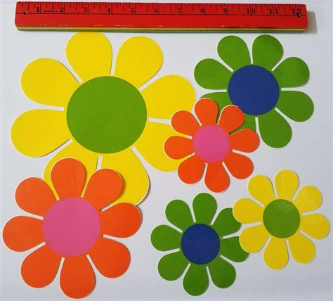 Original Vintage Rickie Tickie Stickies Flower Power Groovy Sticker