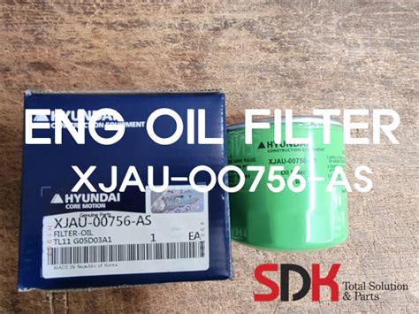 Sdk Parts 현대 굴삭기 엔진오일 휠터 Hyundai Excavator Eng Oil