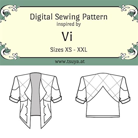 Arcane Vi Jacket Pattern Etsy