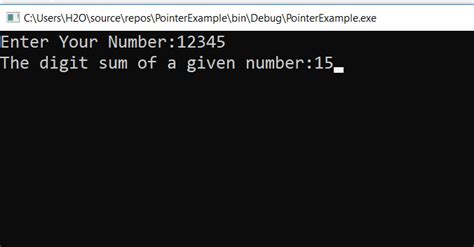 Sum Of Digits Of A Number In C Programming Pseudocode Example C