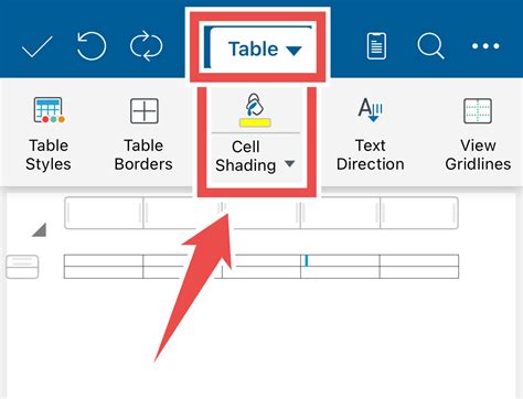 Aggiungere Modificare O Rimuovere Il Colore Di Riempimento Di Una Cella Di Tabella In Mobidocs