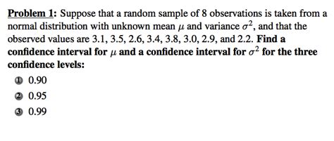 Solved Suppose That A Random Sample Of 8 Observations Is