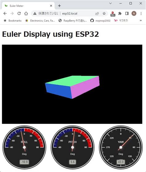Github Nopnop2002esp Idf Lsm303dlhc A Demo Showing The Pose Of The Lsm303dlhc 6dof Imu
