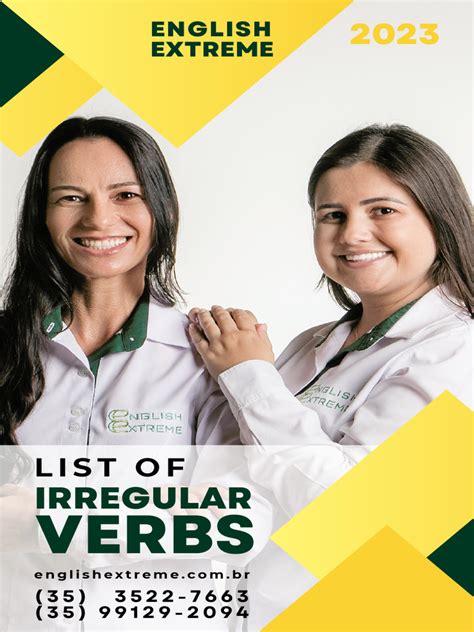 List Of Irregular Verbs Pdf