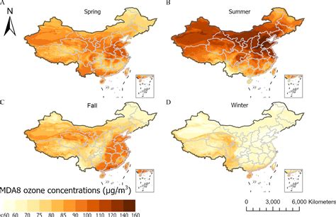 Satellite Based Long Term Spatiotemporal Patterns Of Surface Ozone Concentrations In China 2005