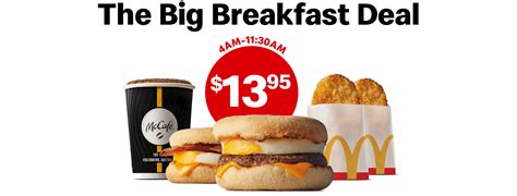 Deal Mcdonalds 13 95 Big Breakfast Deal With 2 Mcmuffins 2 Hash