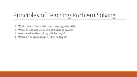 week 11 teaching by fostering problem solving skills ppt download