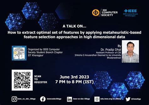 Live Webinar A Talk On How To Extract Optimal Set Of Features By