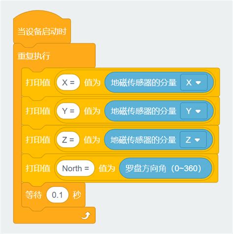 地磁计和指南针 Scratch BlueFi 文档 地磁计和指南针 Scratch BlueFi 文档
