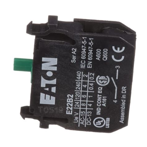 Eaton Cutler Hammer E22b2 Switch Part Contact Block 1 N 225mm