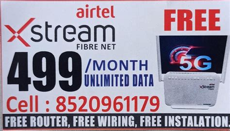 Airtel Xstream Fiber At ₹ 499 Month In Zahirabad Id 26635883255
