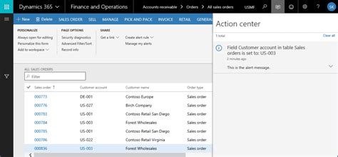 4 Action Center D365 Alerts Ellipse Solutions