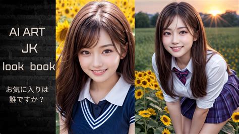 Ai Art Jk Look Book お気に入りは誰ですか？あなただけの娘を見つけよう Youtube