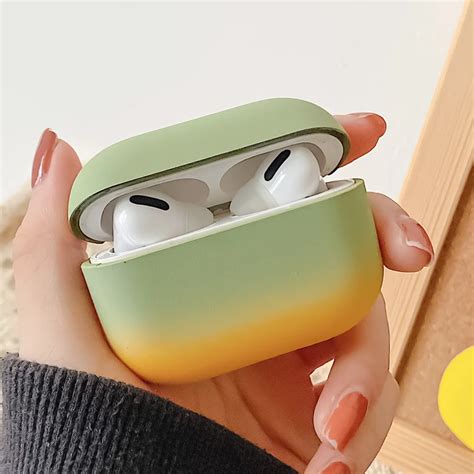 에어팟 Pro 2 1 케이스 용 귀여운 솔리드 컬러 이어폰 케이스 Airpod 2 1 Air Pods 용 하드 Pc 럭셔리 매트
