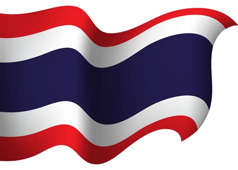 Thailand Waving Flag Vector Illustration 8090117 Vector Art At Vecteezy