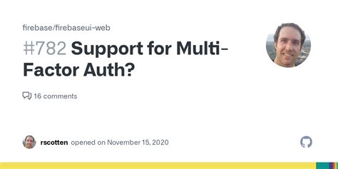 Support For Multi Factor Auth · Issue 782 · Firebasefirebaseui Web · Github