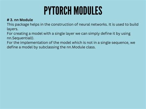 PyTorch Introduction PPT
