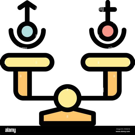 This Icon Represents Gender Equality With Male And Female Symbols