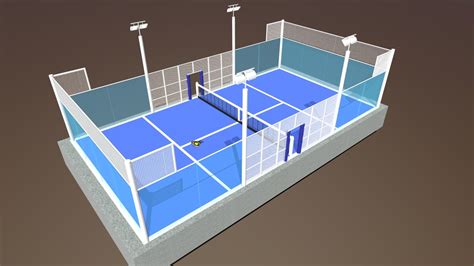 Padel Court Or Paddle Court Download Free 3d Model By Arcadone