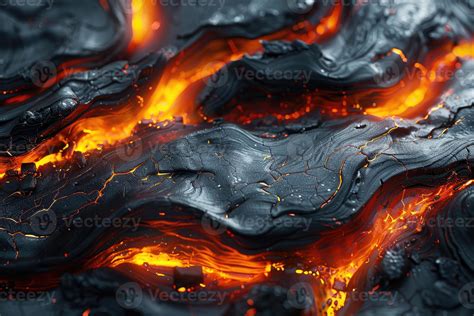Magma Scorched Rock Floor With Molten Rocks And Lava Cracks 42706705