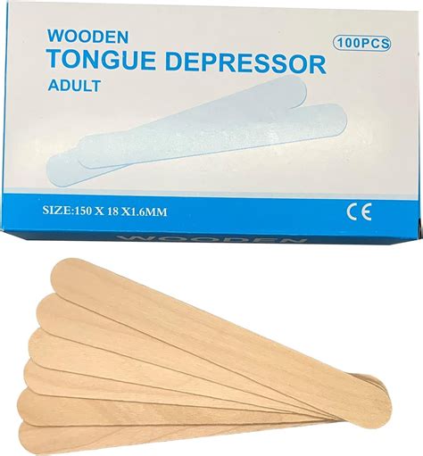 Endure Wooden Tongue Depressor 6 Inch Length Non Sterile Box Of 100