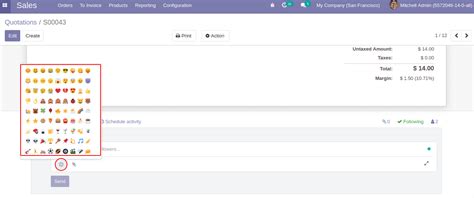 Odoo UI Technical Changes