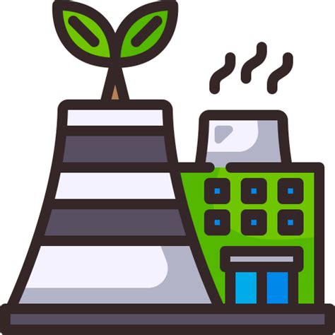 Green Factory Free Industry Icons