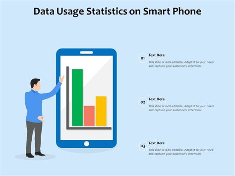 Data Usage Statistics On Smart Phone Presentation Graphics