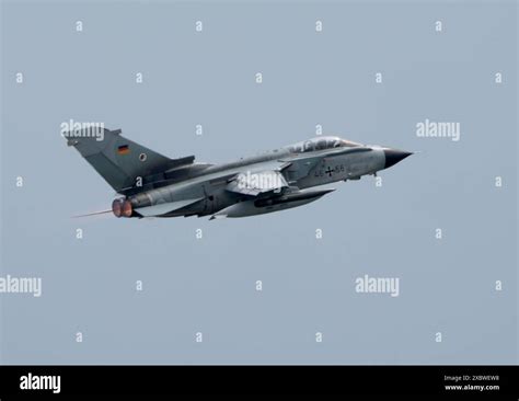 Jagel Germany 11th June 2024 A German Tornado Fighter Jet Takes Off