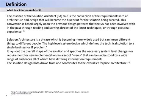 Solution Architecture Definition Ppt