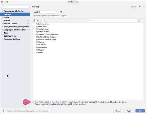Webstorm Preferences How To Resolve Keymap Conflicts Reported In