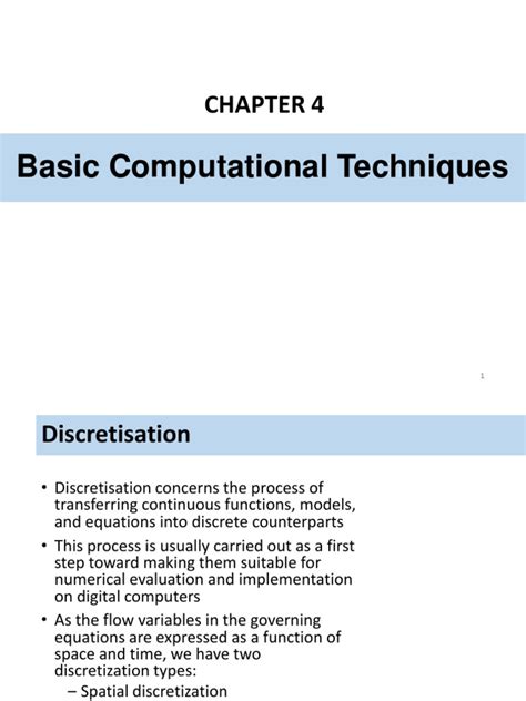 Lecture 6 Discretisation Part 1 Pdf Finite Difference Computational Fluid Dynamics