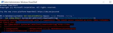 cannot install chocolatey on a newly formatted windows 10 · issue 1462