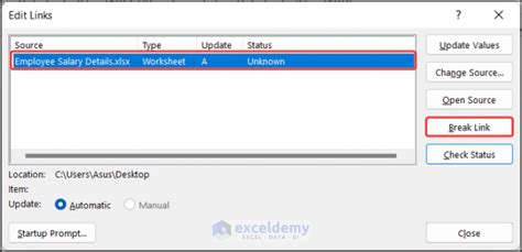How To Break Links In Excel And Keep Values Easy Ways