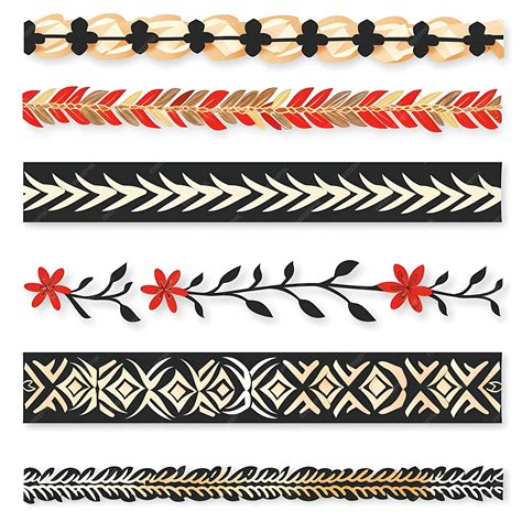 Premium Photo Woven Straw Borderlines Design With Natural Patterns