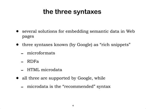 semantic markup using