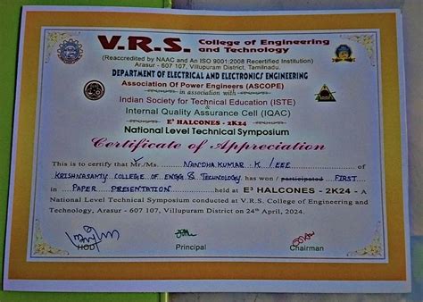 Achievementunlocked Conferencewinner Continuousgrowth Nandhakumar Krishna