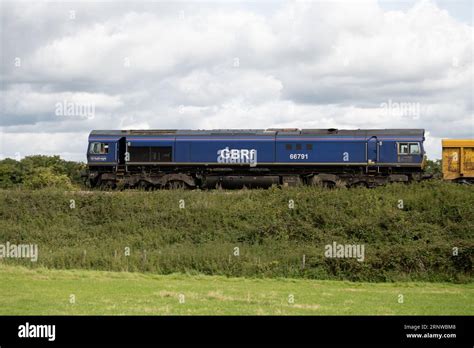 Gbrf Class 66 Diesel Locomotive No 66791 Pulling A Freight Train