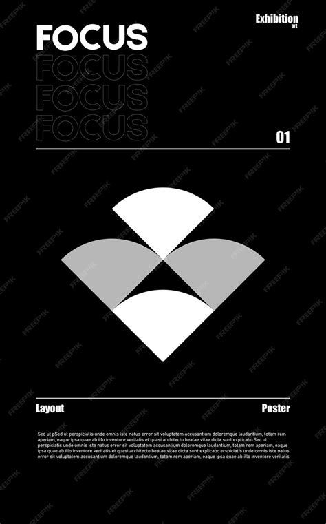 스위스 디자인 포스터 레이아웃의 메타 모던 미학 포스터 아트 앨범 표지 인쇄에 좋습니다 프리미엄 벡터