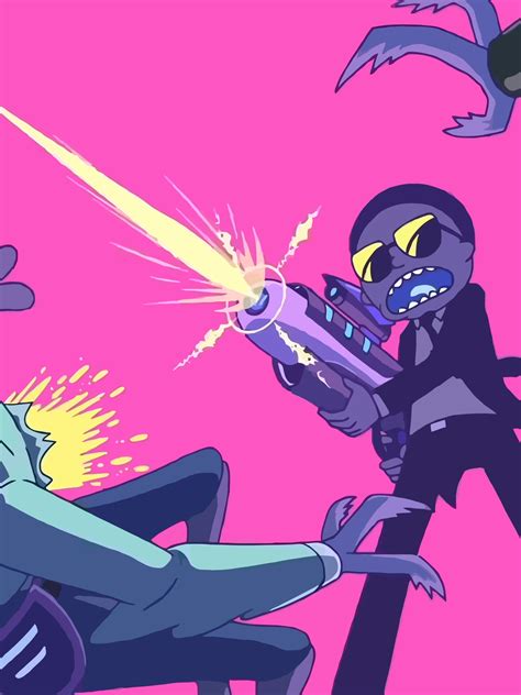 1650x2200 Resolution Rick And Morty Fighting With Aliens 1650x2200