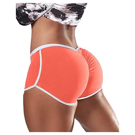 Ajgrhe Womens Workout Booty Shorts Scrunch Yoga Gym Short Hot Pants