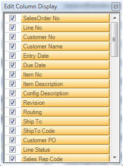 Changing Column Positions Hiding Columns