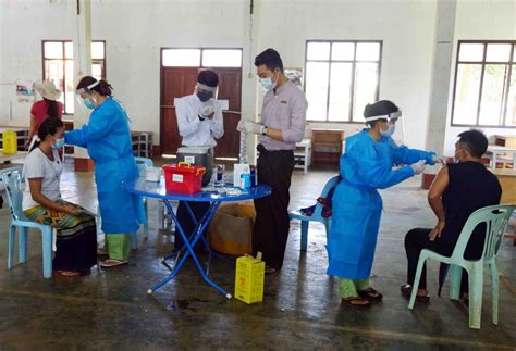 မိုင်းယန်းမြို့နယ်တွင် ကိုဗစ် ၁၉ ကာကွယ်ဆေးများကို ဦးစားပေးအုပ်စုအလိုက် ဒုတိယအကြိမ် ဆက်လက်ထိုးန